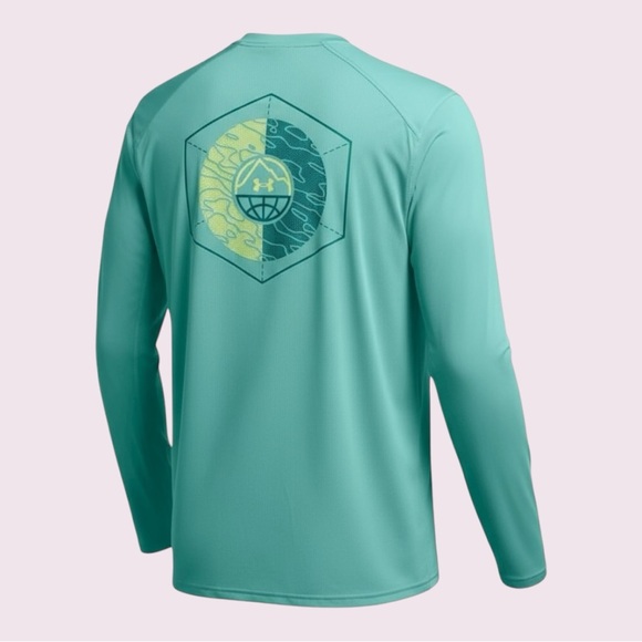 Under Armour | Shirts | Mens Under Armour Fish Knit Long Sleeve Shirt ...